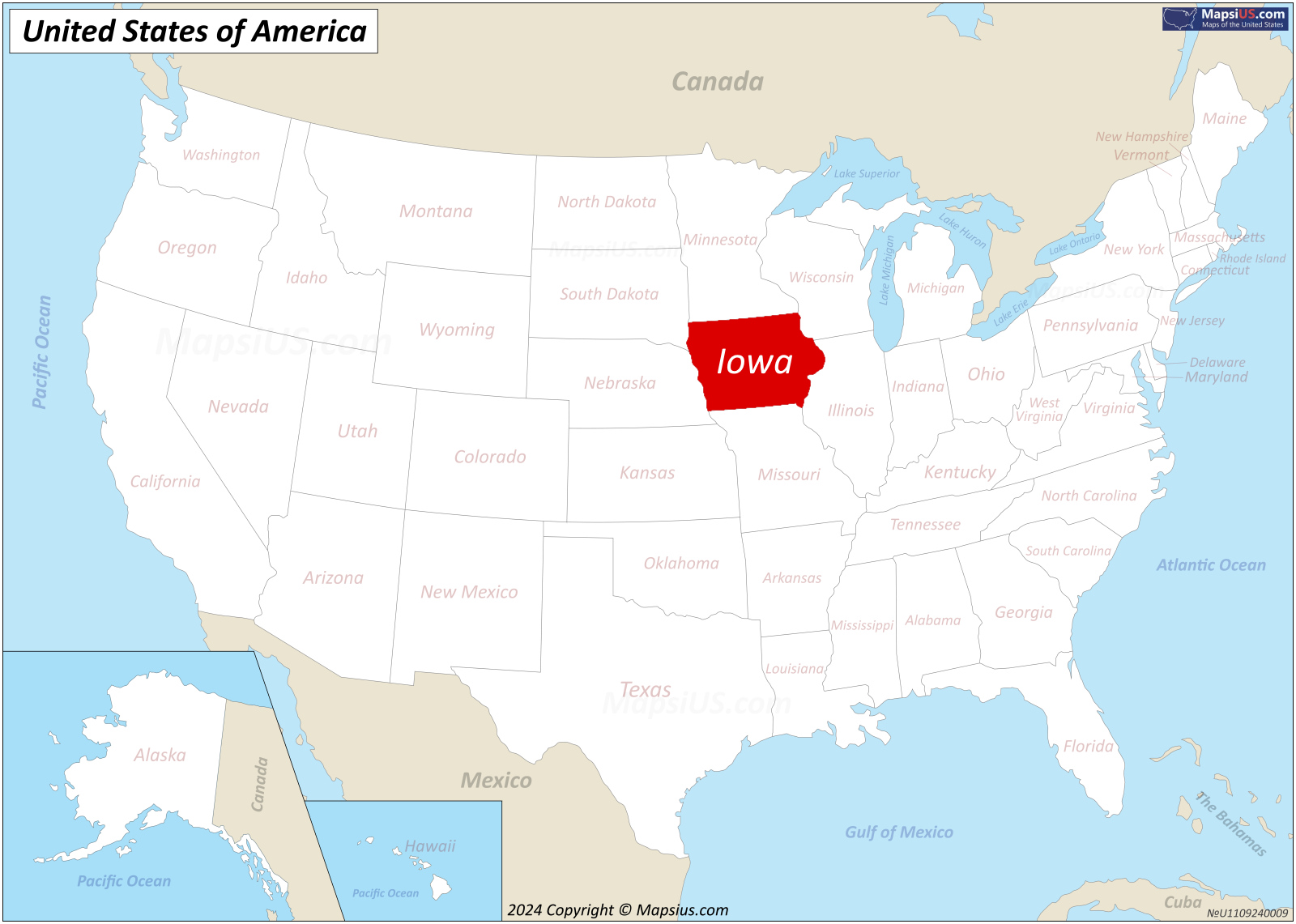 Map Of Iowa State USA Mapsius Map Of Iowa State USA Mapsius