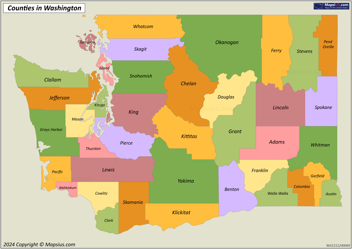 Washington County Map List Of Counties In Washington MapsiUS Washington County Map List Of Counties In Washington MapsiUS